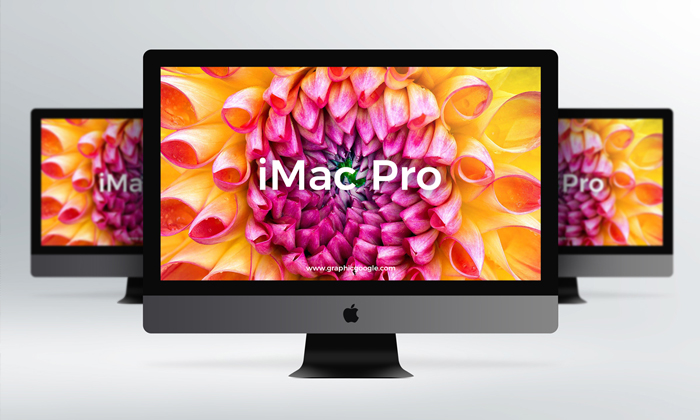 iMac Pro Mockup For Front View Presentation - Mockup Planet