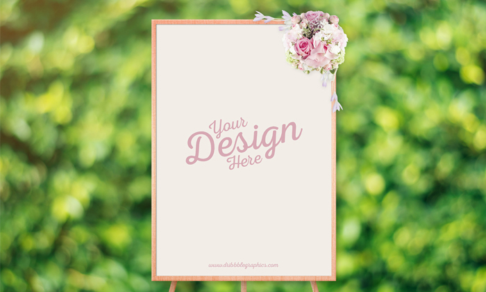 Free PSD Elegant Frame Mockup Design - Mockup Planet