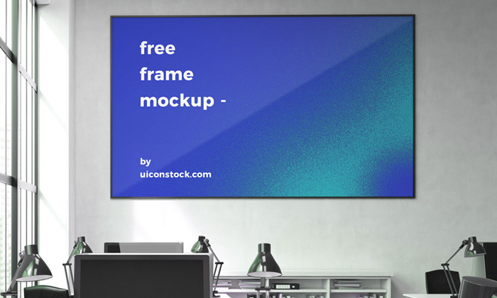 Free PSD Elegant Frame Mockup Design - Mockup Planet