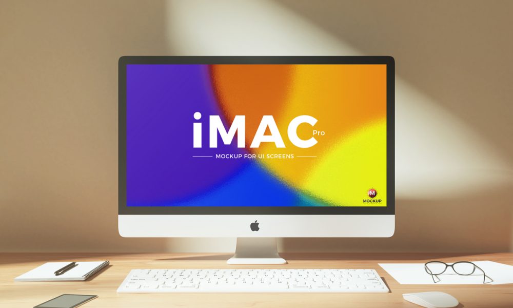 Free Modern Workplace iMac Pro Mockup PSD For Screen Presentation ...