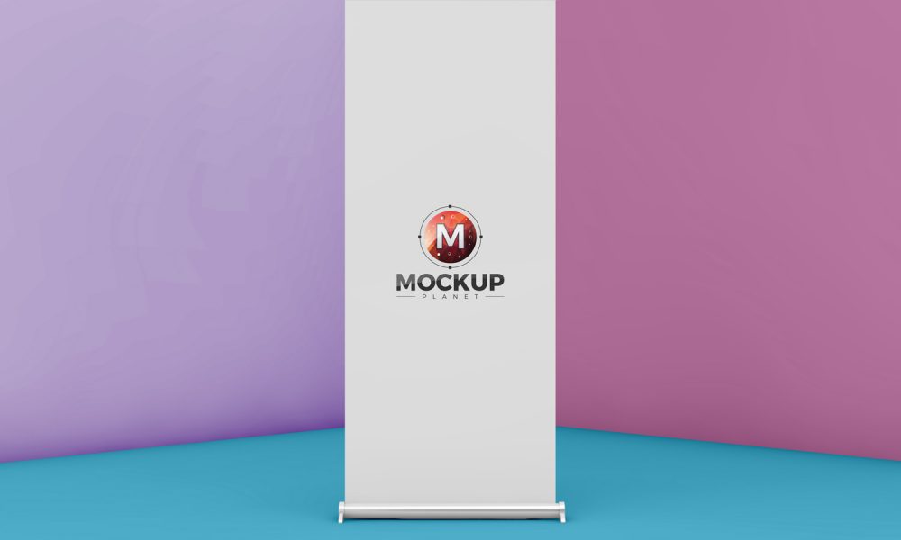 Free Roll Up Mockup PSD For Advertisement 2018 - Mockup Planet