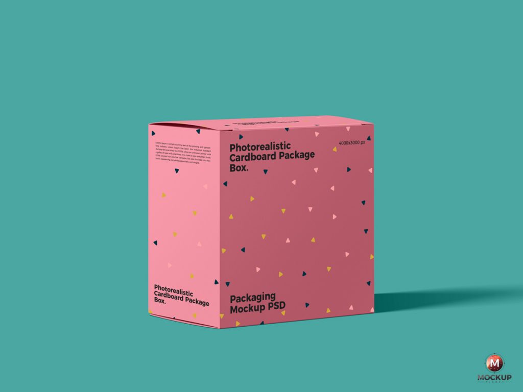 Free Photorealistic Cardboard Package Box Mockup PSD - Mockup Planet