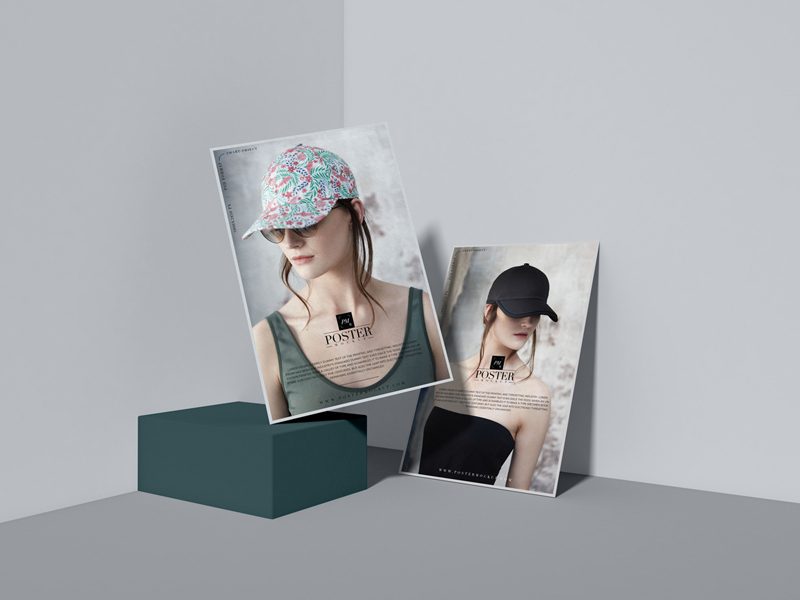 Free Modern PSD Poster Mockup Design For Branding - Mockup Planet