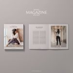Free Stand Up Magazine Mockup Design - Mockup Planet