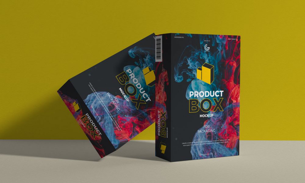 Free Packaging Product Box Mockup Design - Mockup Planet