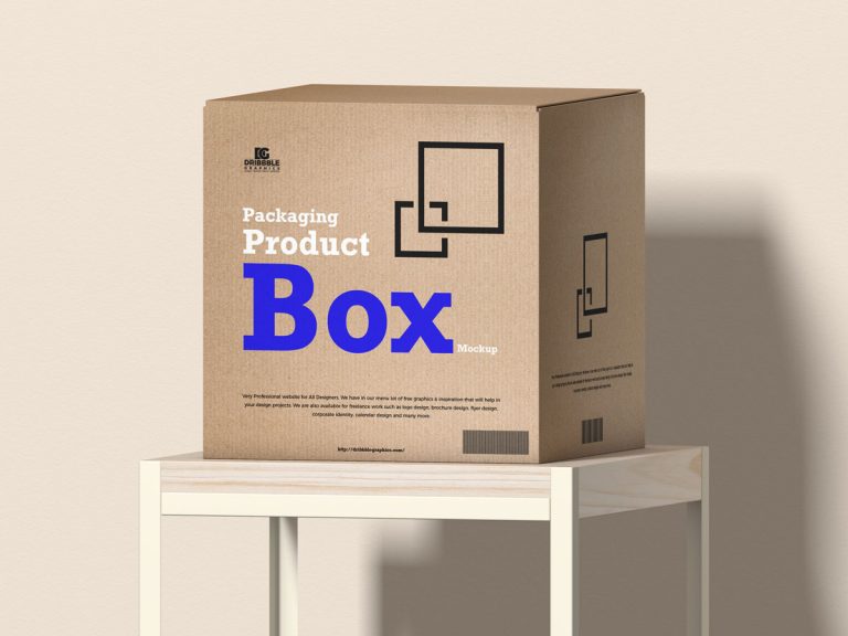 Free Modern Product Box Packaging Mockup Design - Mockup Planet