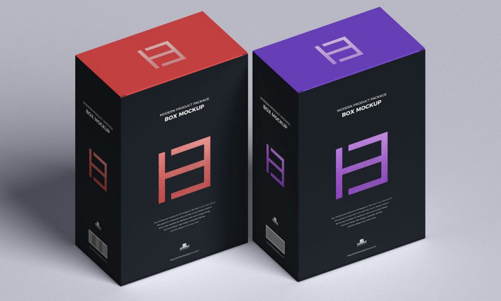 Free Product Branding Boxes Packaging Mockup Design - Mockup Planet