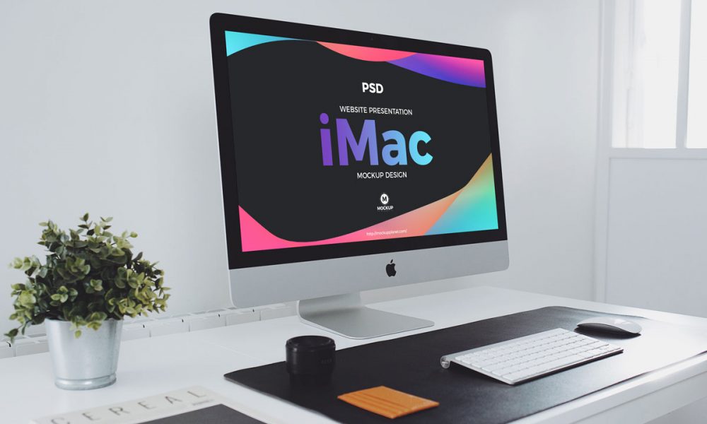Free New iMac Mockup Design - Mockup Planet
