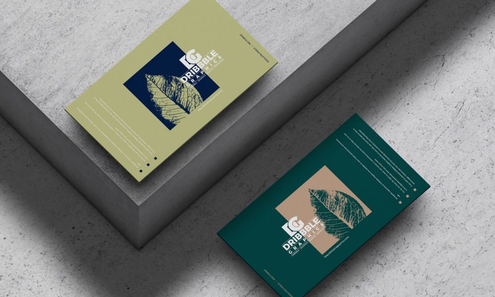 Free Top View Brand PSD Business Card Mockup Design - Mockup Planet