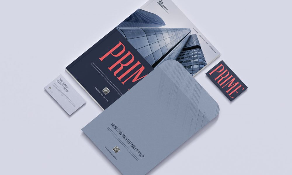 Free Brand Promotion Stationery Mockup Design - Mockup Planet