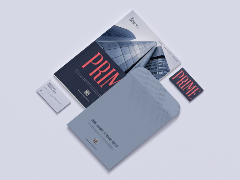 Free Brand Promotion Stationery Mockup Design - Mockup Planet