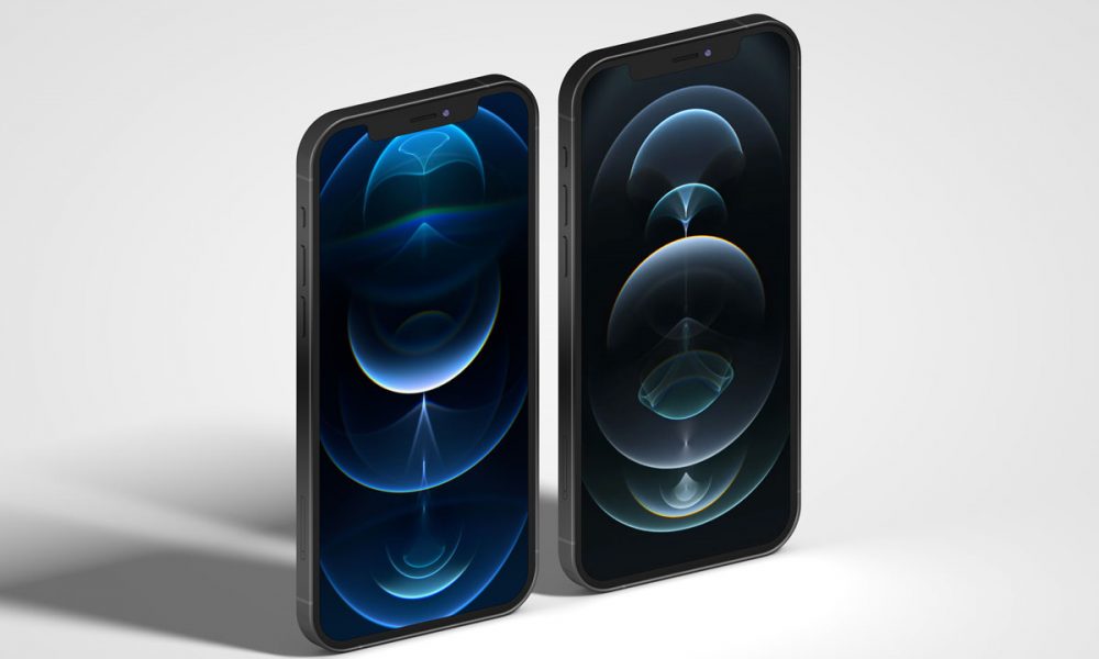 Free Standing iPhone 12 Mockup Design - Mockup Planet