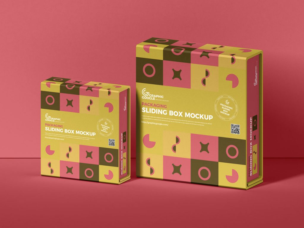 Free Modern Sliding Box Packaging Mockup Design - Mockup Planet