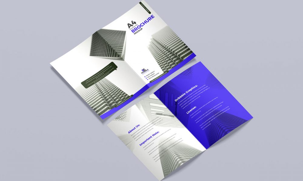 Free Modern High Quality Brochure Mockup Design - Mockup Planet