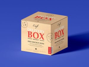 Free Craft Box Packaging Mockup Design - Mockup Planet