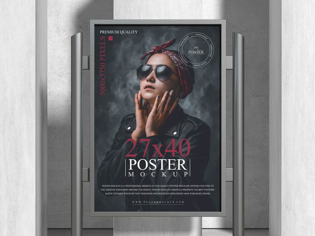 Free 27x40 Poster Mockup Design - Mockup Planet