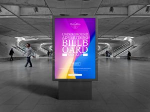 Free Premium Public Place Advertising Billboard Mockup Design - Mockup ...