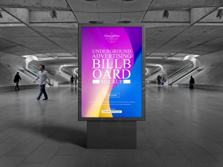 Free Premium Public Place Advertising Billboard Mockup Design - Mockup ...