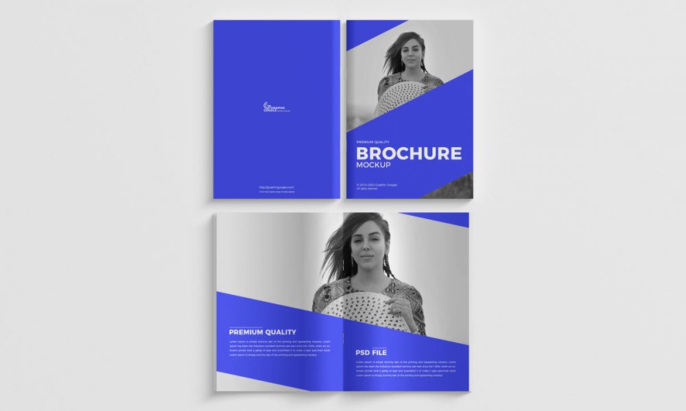 Free A4 Brochure Mockup Design - Mockup Planet