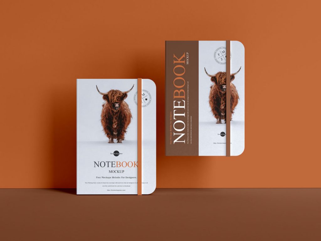 Free High-Quality A5 Notebook Mockup Design - Mockup Planet