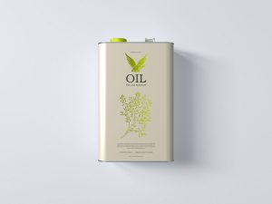 Free Oil Tin Can Packaging Mockup Design - Mockup Planet