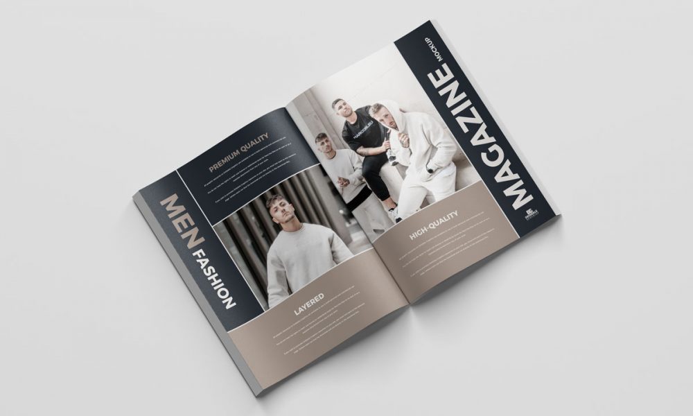 Free A4 Magazine Mockup Design - Mockup Planet