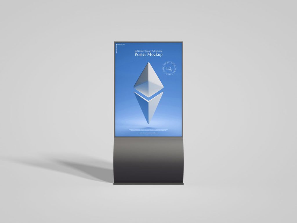 Free Exhibition Display Poster Mockup Design - Mockup Planet