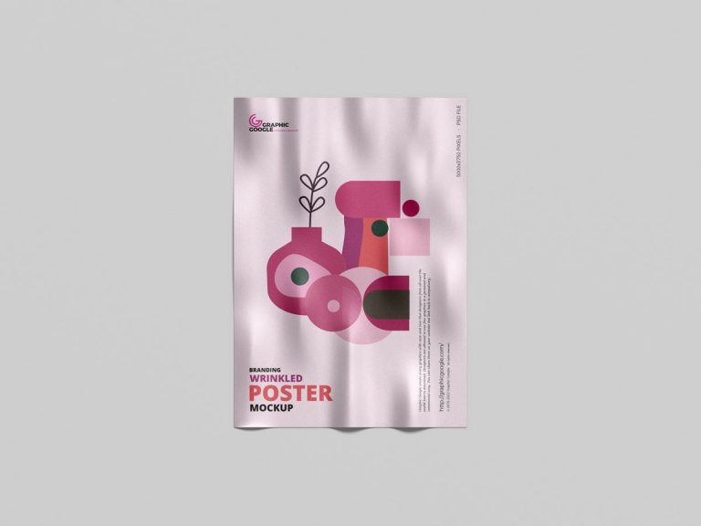 Free Top View Fabulous Poster Mockup Design - Mockup Planet