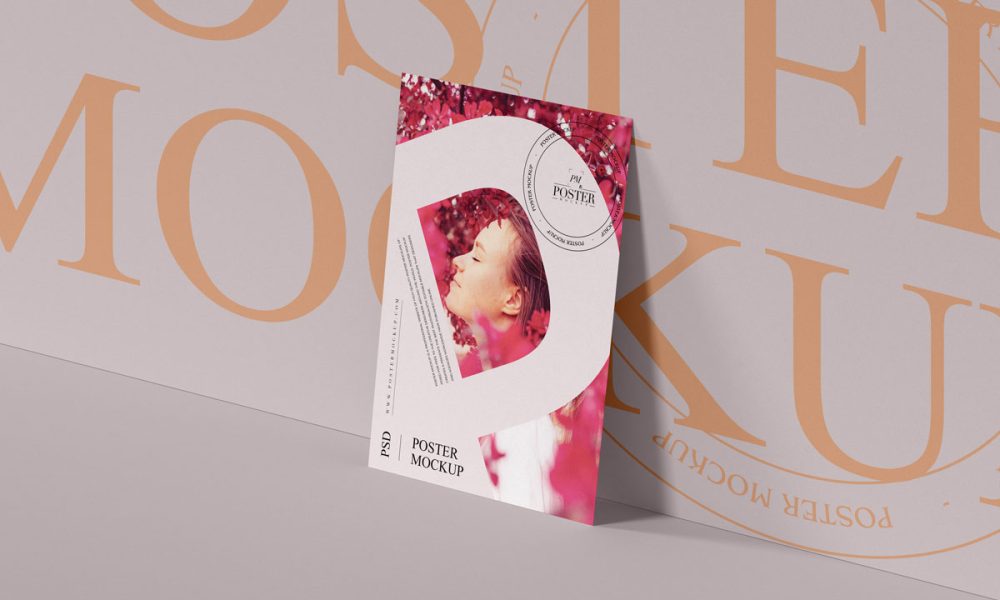 Free Modern A3 Paper Poster Mockup Design - Mockup Planet