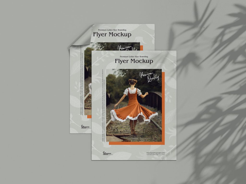 Free PSD Letter Size Flyer Mockup Design - Mockup Planet