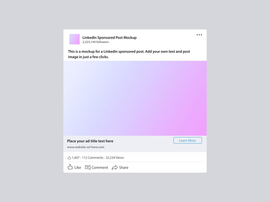 Free High-Quality LinkedIn Mockup Design - Mockup Planet