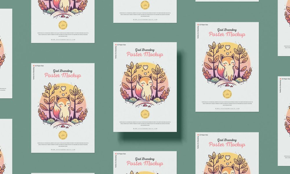 Free Fabulous Poster Mockup Design - Mockup Planet