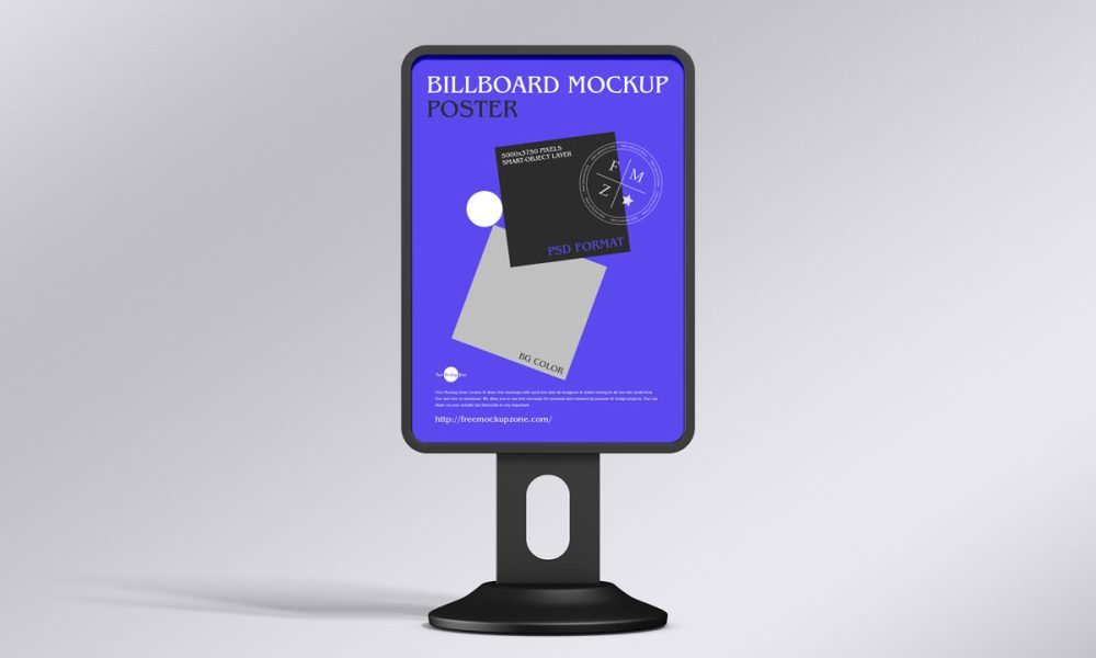 Free Brand Identity Billboard Mockup Design - Mockup Planet