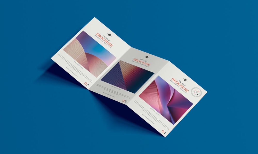 Free Premium Quality Tri-Fold Brochure Mockup Design - Mockup Planet