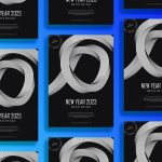 Free Isometric Poster Mockup Design - Mockup Planet