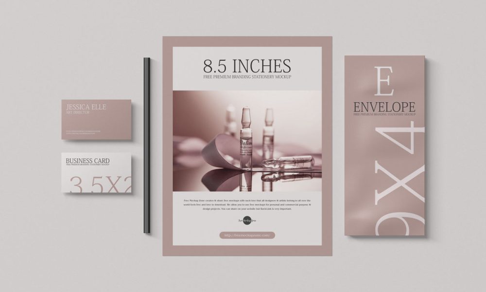Free Corporate Identity Stationery Mockup Design - Mockup Planet