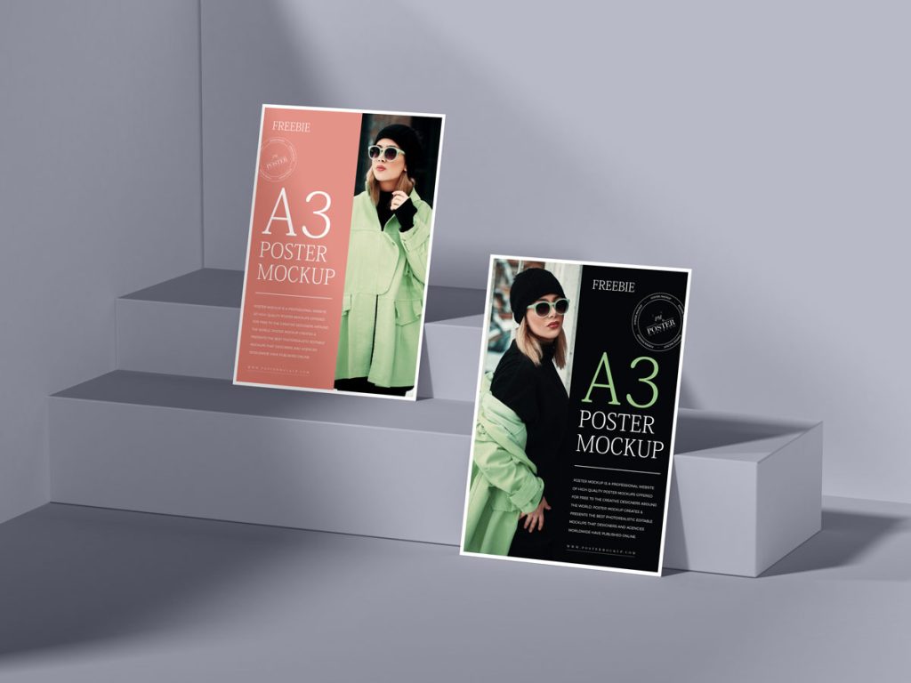 Free Premium Brand Identity Poster Mockup Design - Mockup Planet