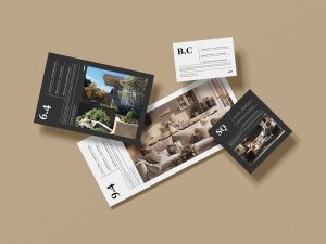 Free Cards Branding Stationery Mockup Design - Mockup Planet