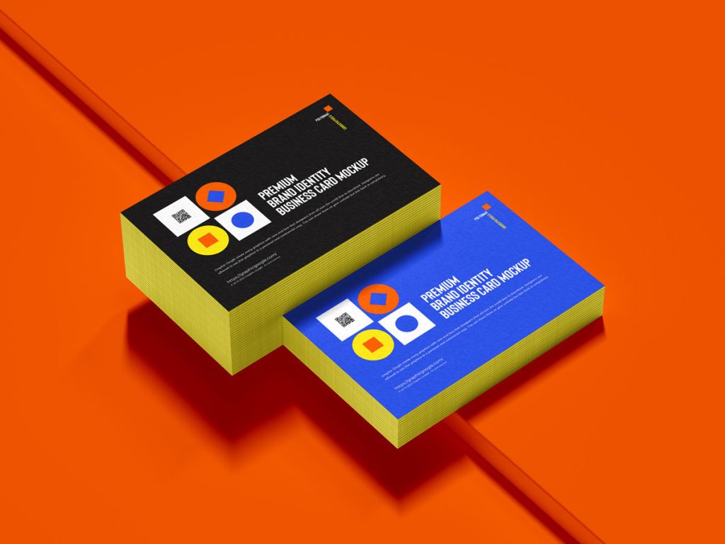 Free Brand PSD Business Card Mockup Design - Mockup Planet