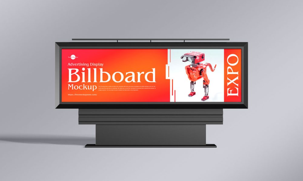 Free Brand Promotion Billboard Mockup Design - Mockup Planet