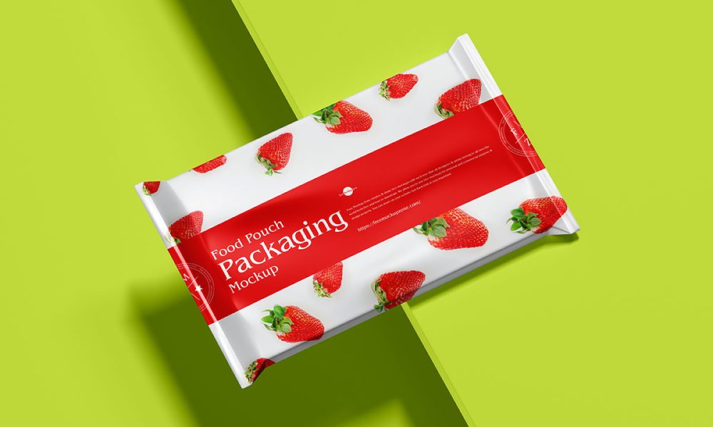 Free PSD Premium Pouch Packaging Mockup Design - Mockup Planet