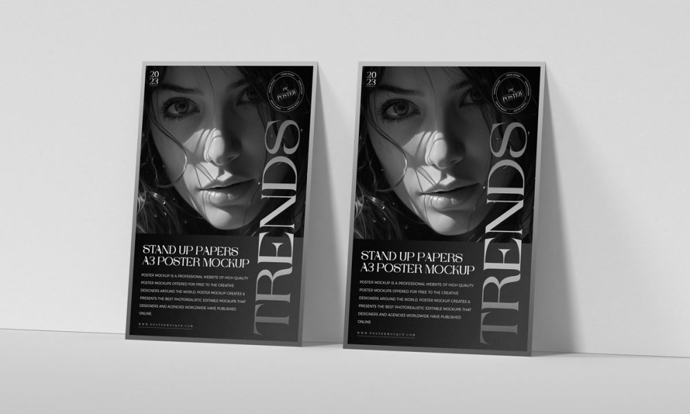 Free Brand Identity Poster Mockup Design - Mockup Planet