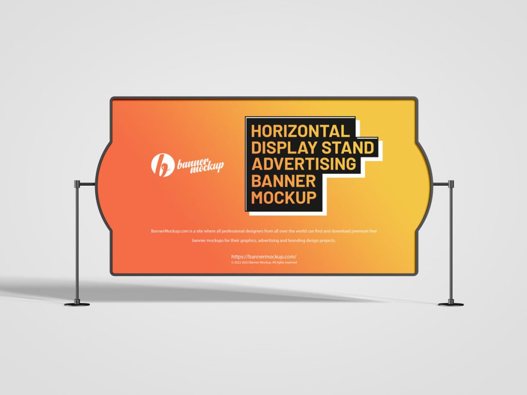 Free Horizontal Display Banner Mockup Design - Mockup Planet