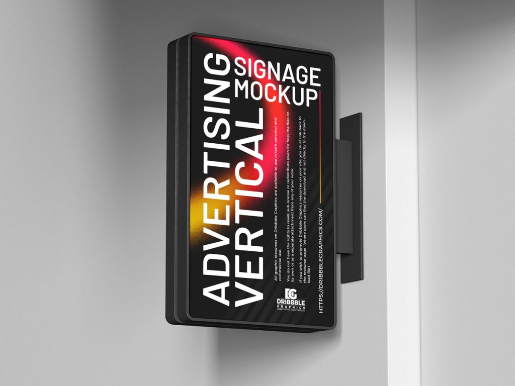 Free Outdoor Advertising Signage Banner Mockup Design - Mockup Planet