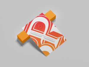 Free Brand A3 Curved Poster Mockup Design - Mockup Planet