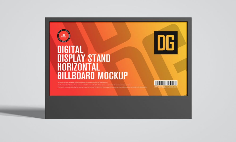 Free Advertising Display Billboard Mockup Design - Mockup Planet