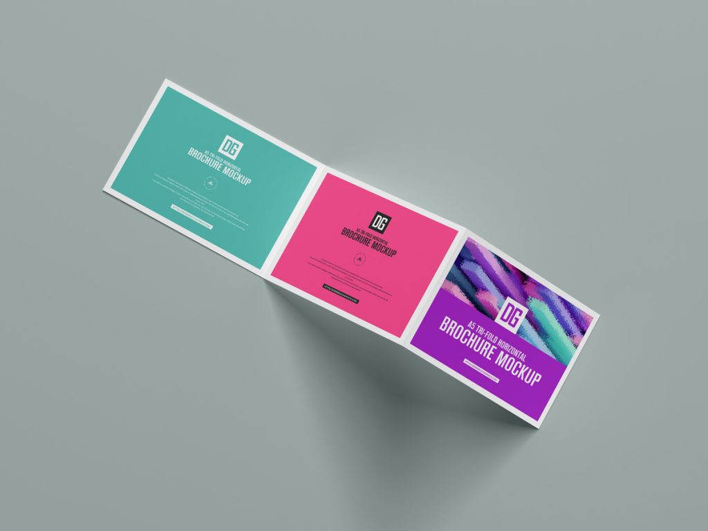 Free Modern Tri-Fold A5 Brochure Mockup Design - Mockup Planet