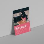 Free 27x40 Curved Poster Mockup Design - Mockup Planet