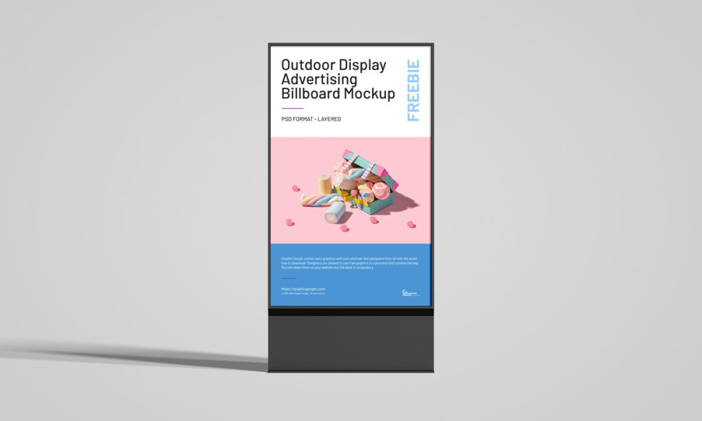 Free Display Advertising Billboard Mockup Design - Mockup Planet