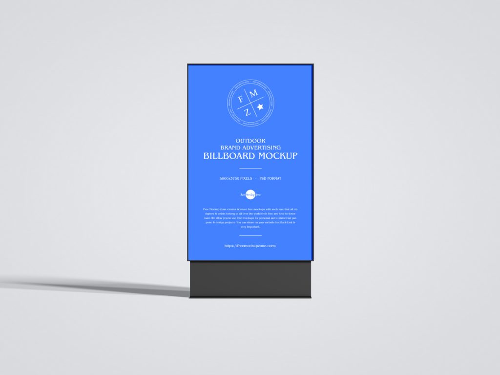 Free Elegant Brand Promotion Billboard Mockup Design - Mockup Planet